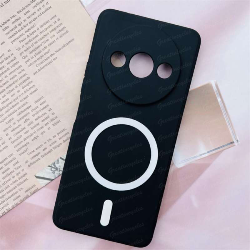 Promo Casing Xiaomi Redmi A3 MagSafe Liquid Square Bumper Magnetic ...
