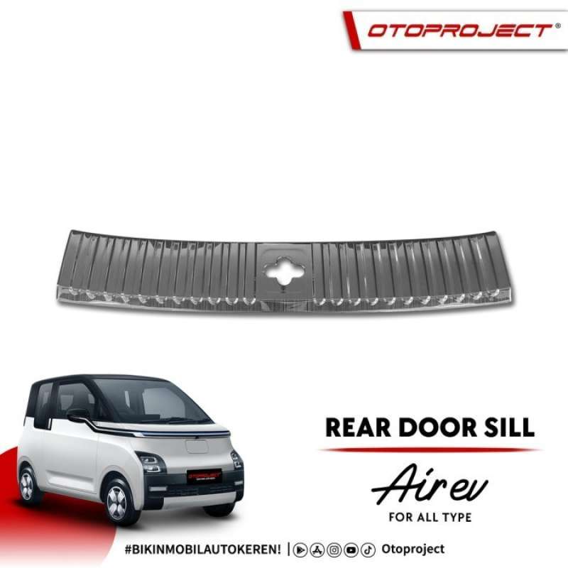 Promo Rear Door Sill Wuling Air Ev Stainless Black (2 Pcs) Otoproject ...