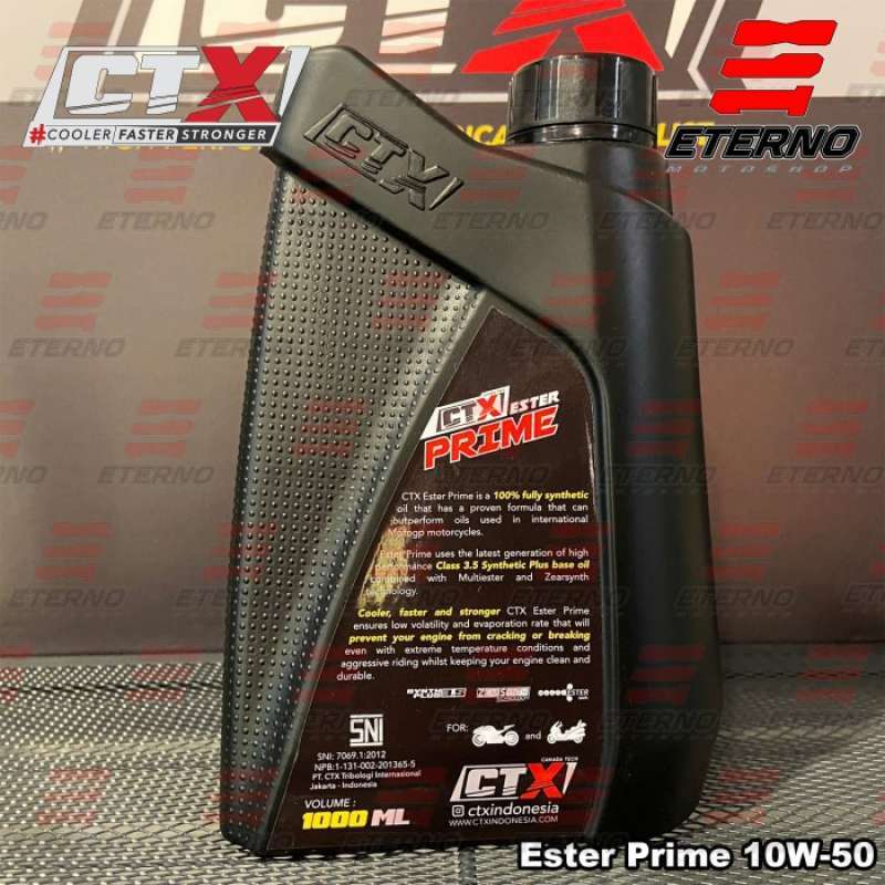 Promo Ester Prime Ctx 10w-50 Oli Racing Moge Full Sintetik Ester 1000 ...