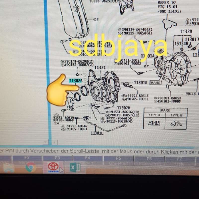 Promo Oli Seal Cover Timing Gear Pompa Oli Innova Hilux Vigo Diesel ...