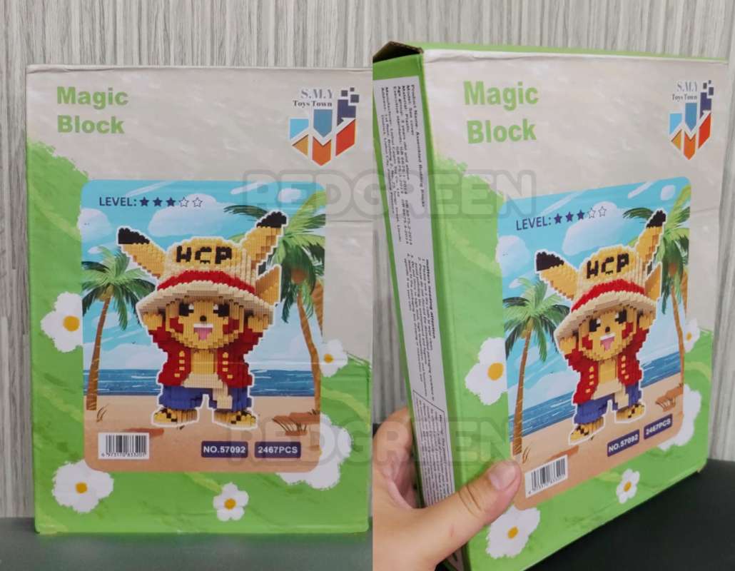 Jual Mainan Anak Figure Brick Magic Block Chopper Pikachu Haicaipin ...