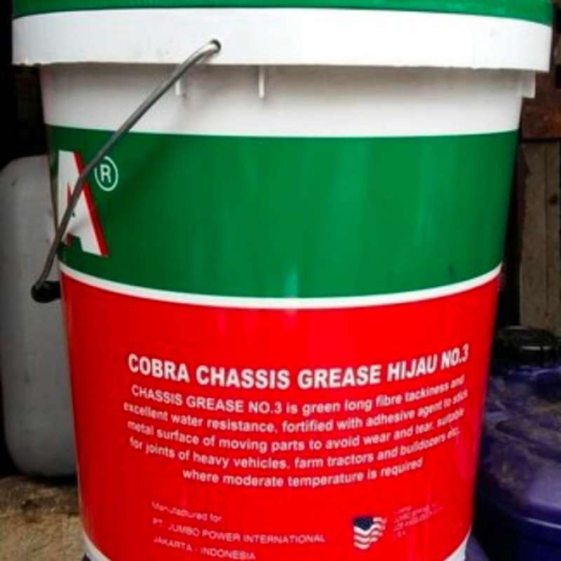 Promo Cobra Chassis Grease Hijau - Gemuk / Pelumas / Stempet 1 Pail 15 ...