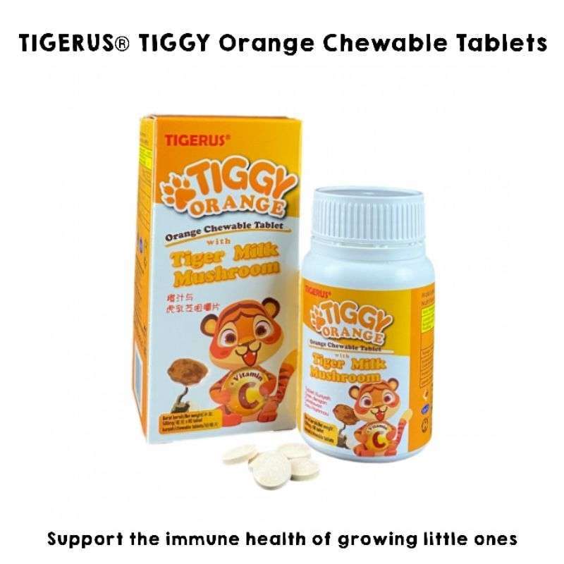 Jual Tigerus® Tiggy Orange / Cocoa Chewable Tablets | Vitamin Anak ...