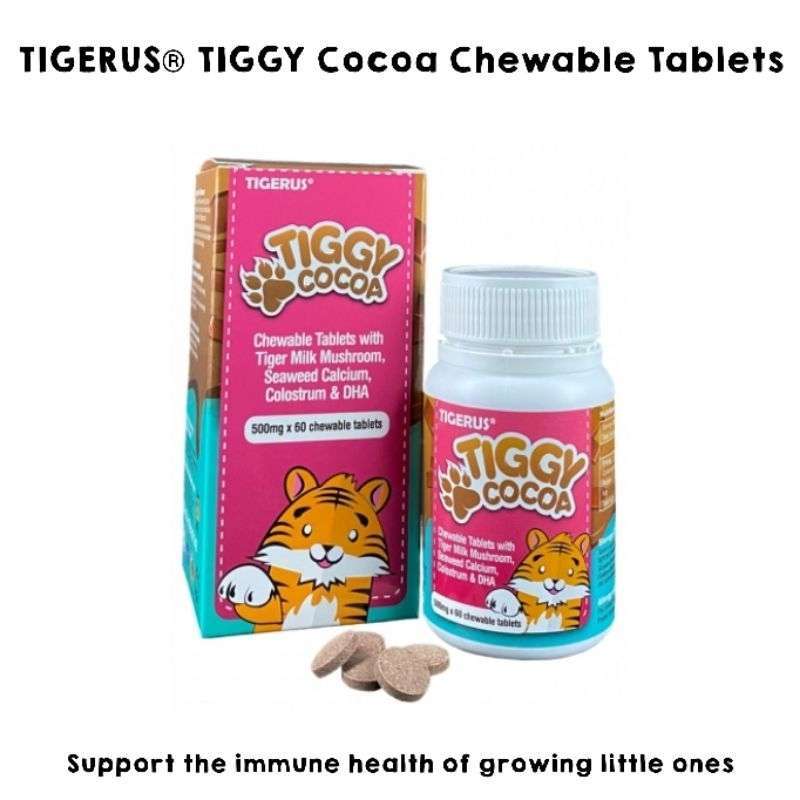 Jual Tigerus® Tiggy Orange / Cocoa Chewable Tablets | Vitamin Anak ...