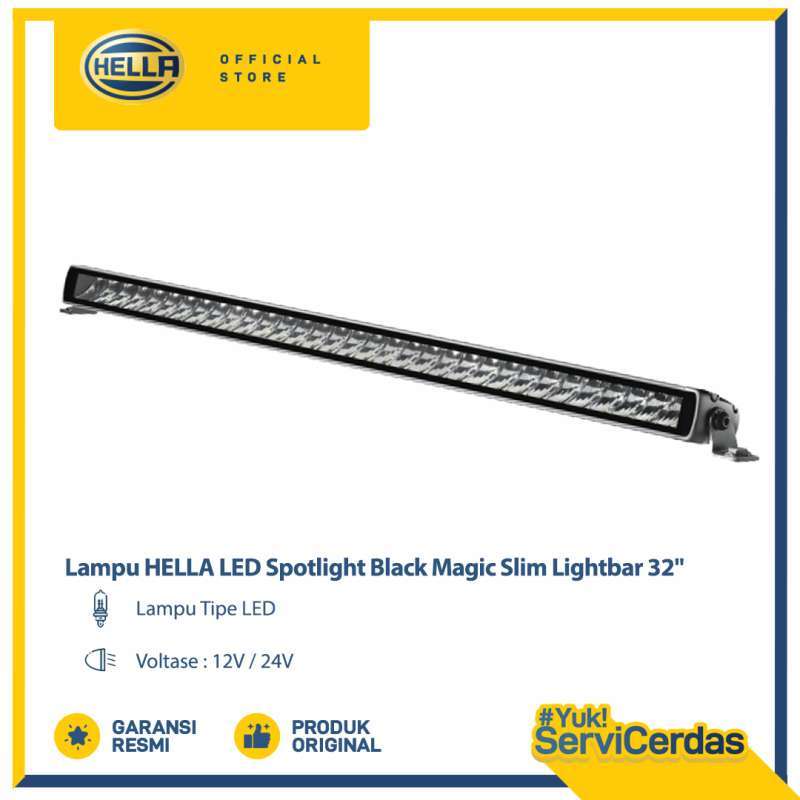 Jual Lampu Hella Led Spotlight Black Magic Slim Lightbar 32 - Lampu ...