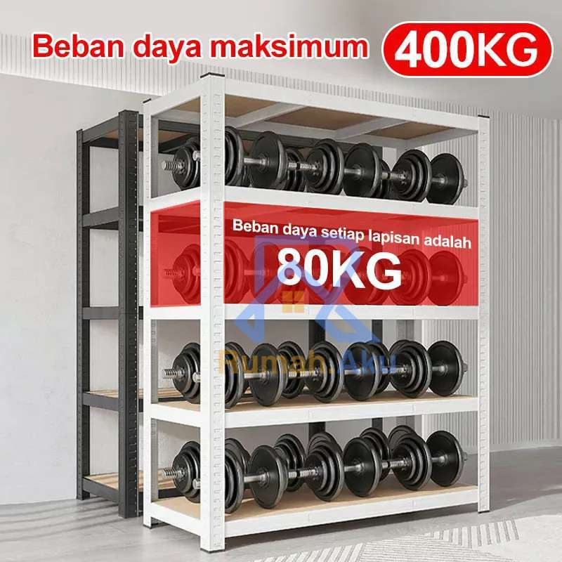 Promo Rak Besi Susun 5 Susun Rak Besi Siku Rak Da - 3l 60×30×100 Hitam ...