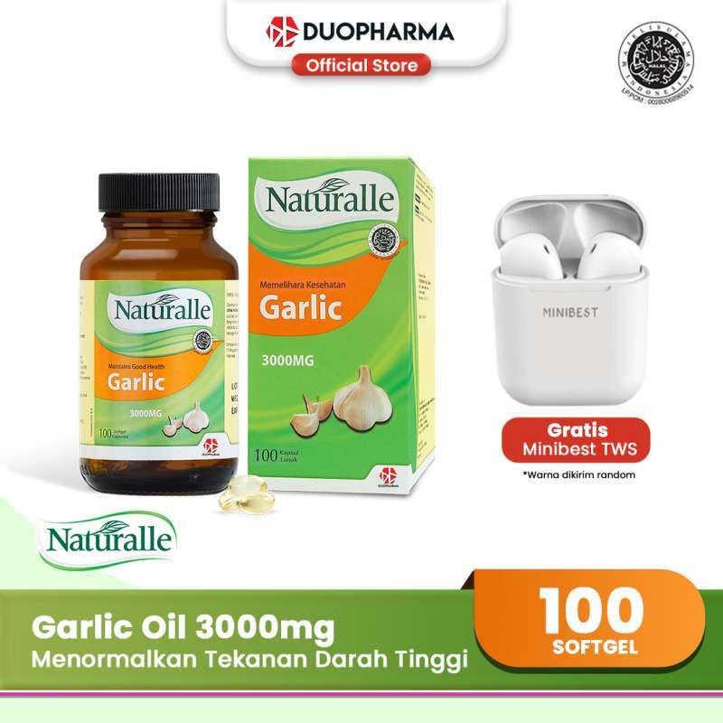 Promo Naturalle Garlic Oil 3000mg - Menormalkan Hipertensi Free ...