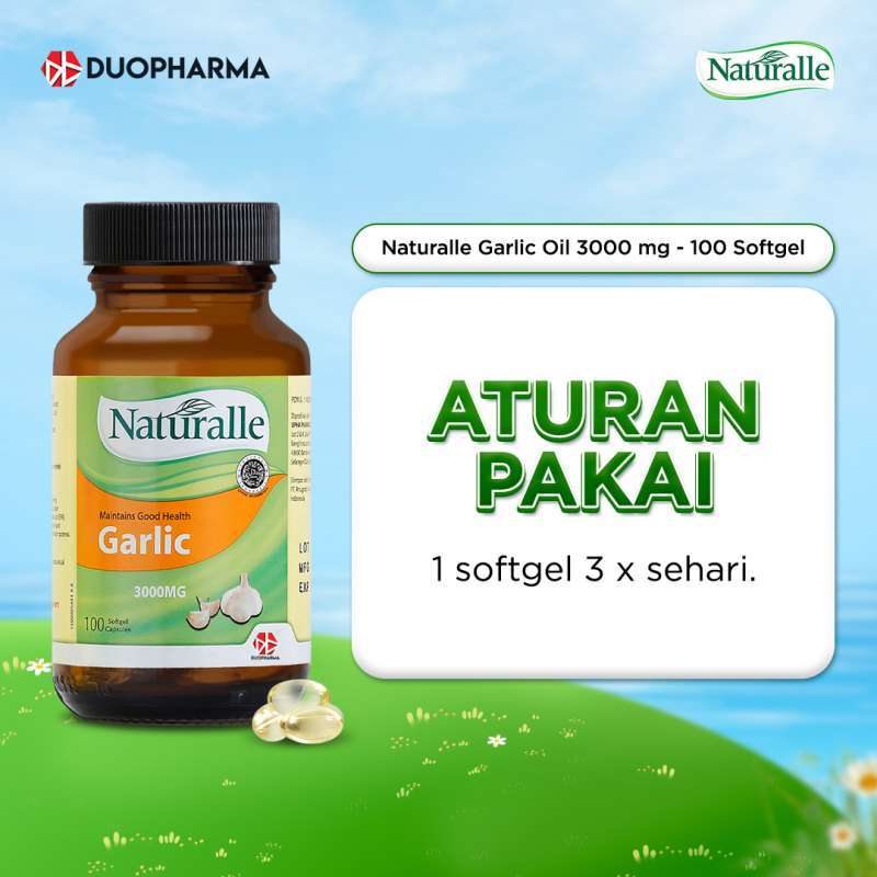 Promo Naturalle Garlic Oil 3000mg - Menormalkan Hipertensi Free ...