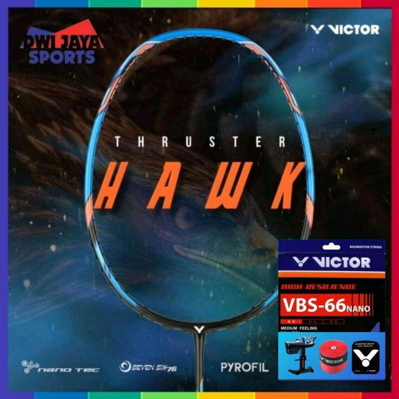 Jual Victor Thruster Hawk | Tk-hawk F Badminton Racket - 5u Vbs-66 Nano ...