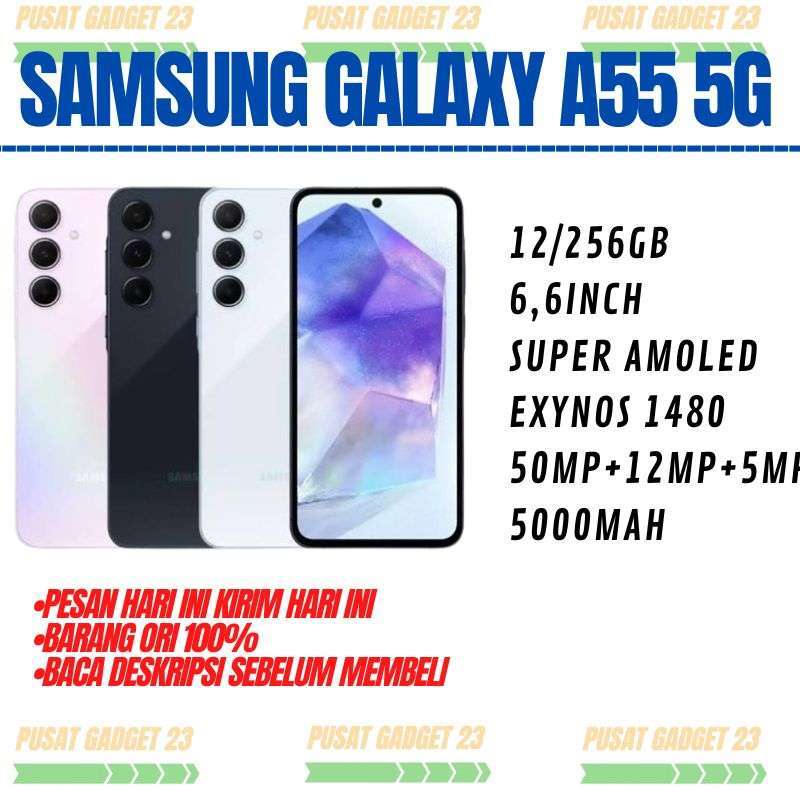 Promo Samsung Galaxy A55 5g Ram 12/256 Garansi Resmi - Lilac Diskon 3% ...