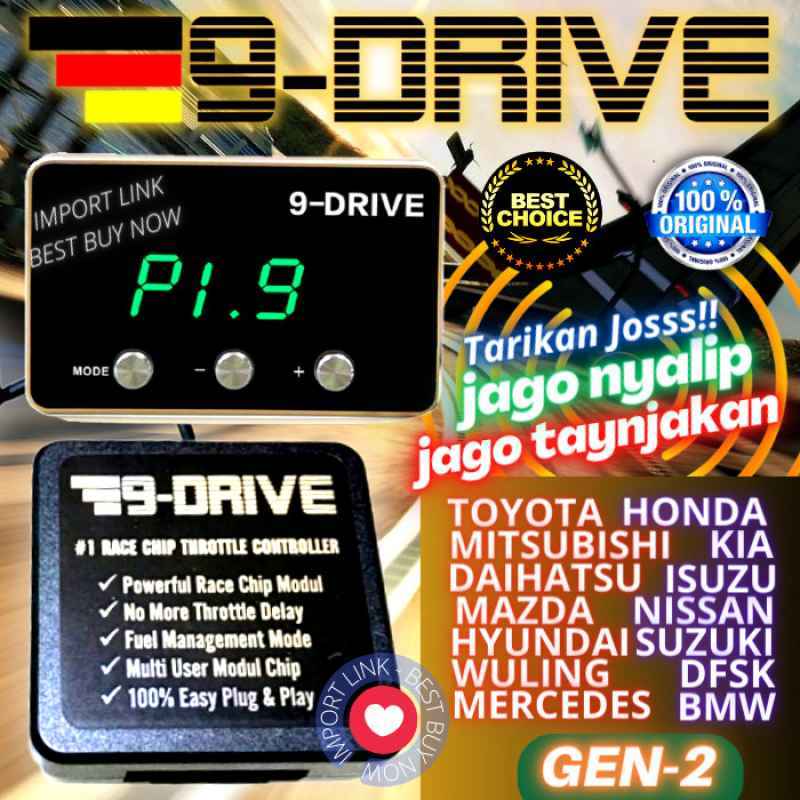 Promo 9 Drive Racechip Throttle Controller Piggyback Throtle Remap All Cars Diskon 4% Di Seller ...
