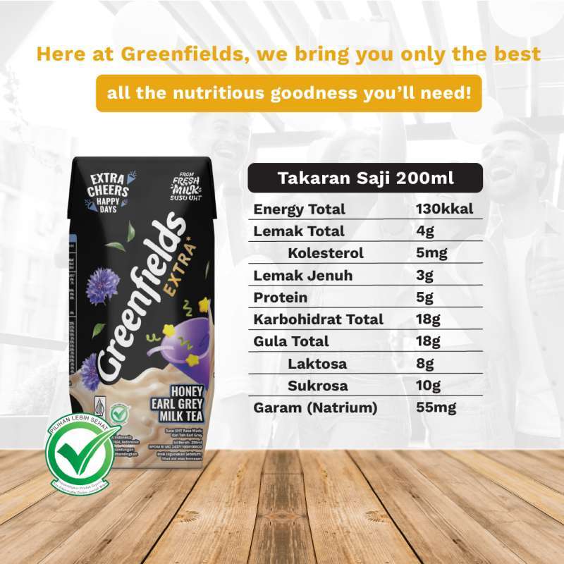 Jual Greenfields Susu Uht Extra Honey Earl Grey Milk Tea 200ml Fantasia ...