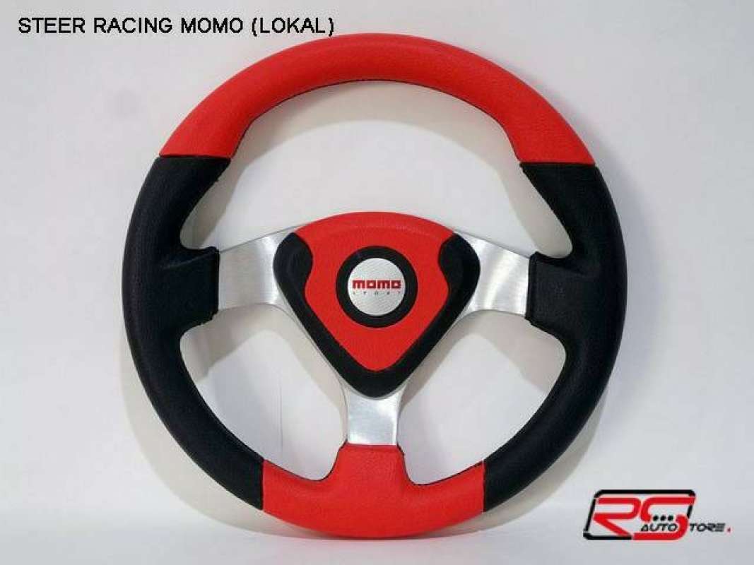 Promo Steer/stir Racing Momo Evo / Datar 14 Inch Universal Merah Hitam ...