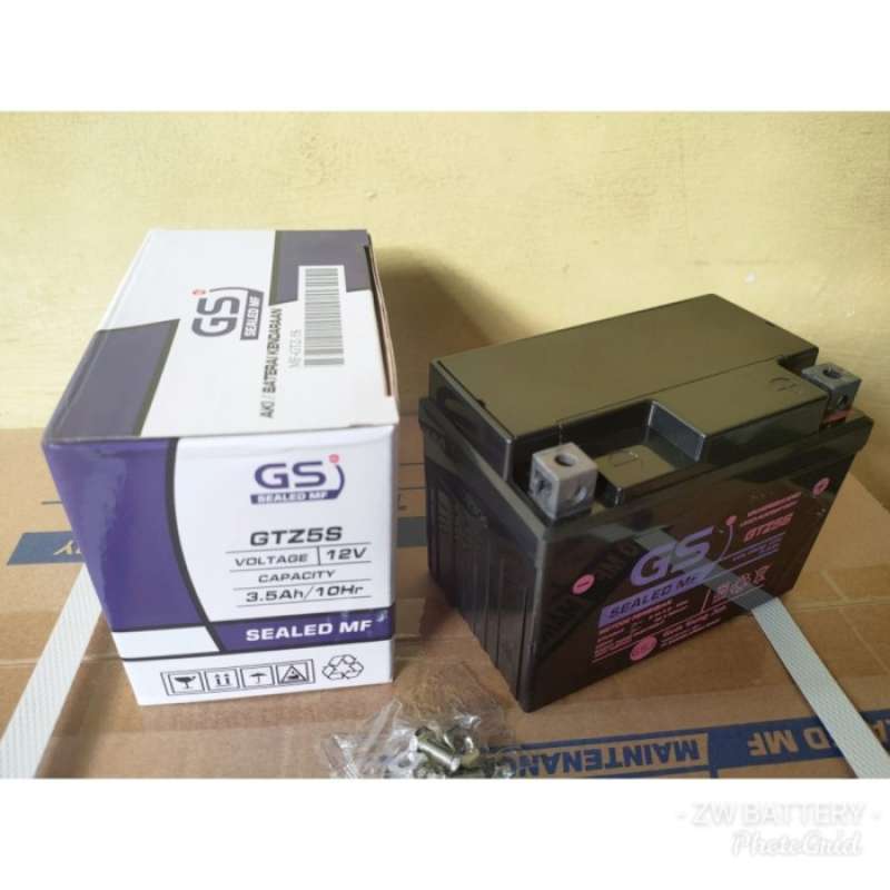 Promo Aki Gtz5s Gs Aki Kering Untuk Motor 110cc Diskon 28% Di Seller ...