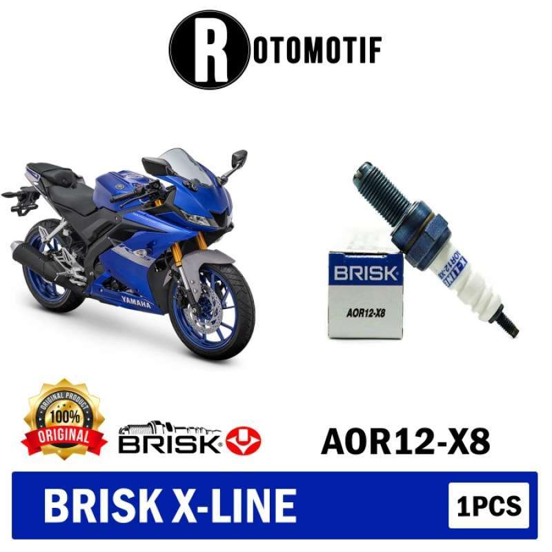 Promo Busi Motor V3 Brisk X Line Aor12-x8 Harian Dan Racing Diskon 21% ...