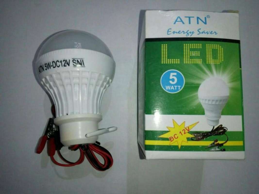 Jual Lampu Led Dc 5w/ Jepit Batre / Lampu Batere 5 Watt 12 Volt Di ...