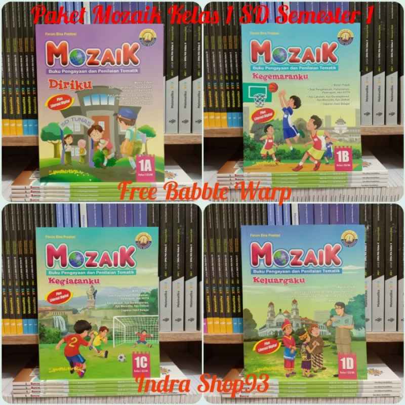Promo Paket Buku Mozaik 1a - 1d Kelas 1 Mi K13 Revisi Yudhistira Diskon 24% Di Seller Huka Shop ...