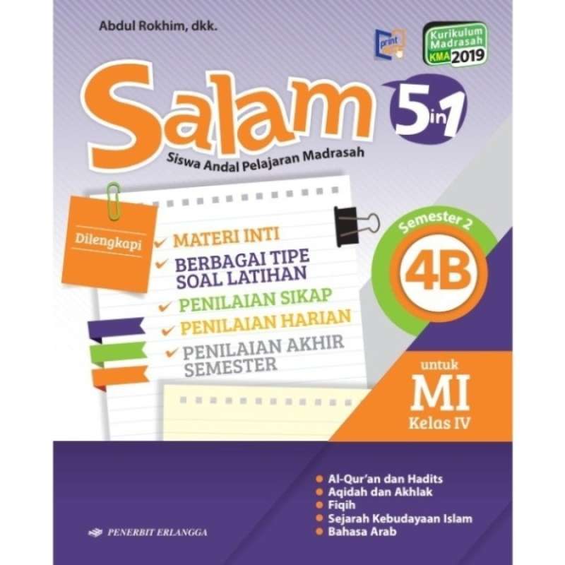 Promo Ori Buku Teks Siswa Salam 5in1 Kelas 4b Semester 2 Diskon 28% Di Seller Huka Shop - Kebon ...
