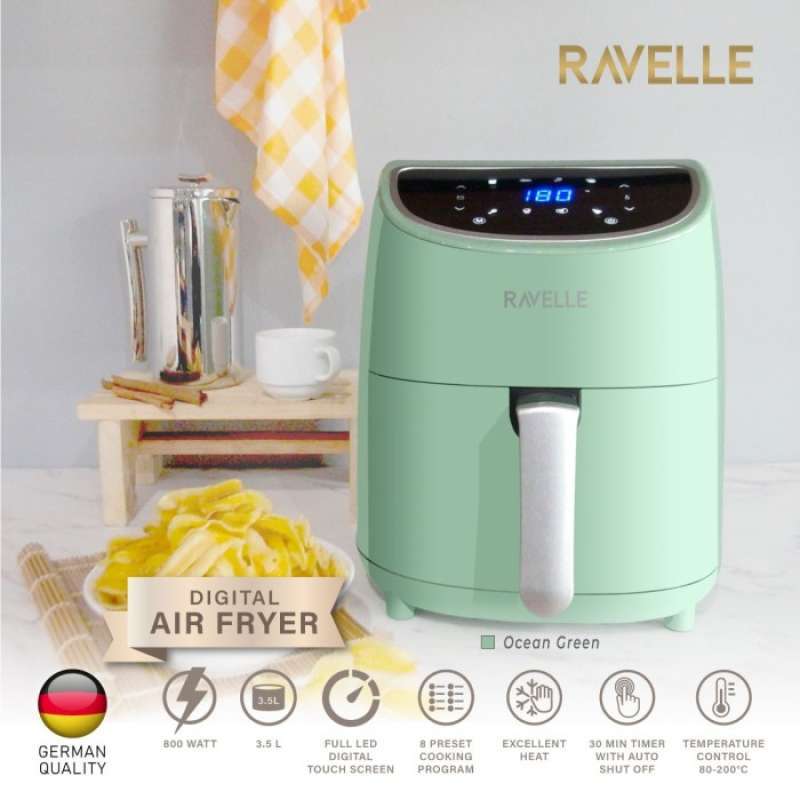 Promo Ravelle Digital Air Fryer 3.5l Diskon 23% Di Seller Cuanz Store ...