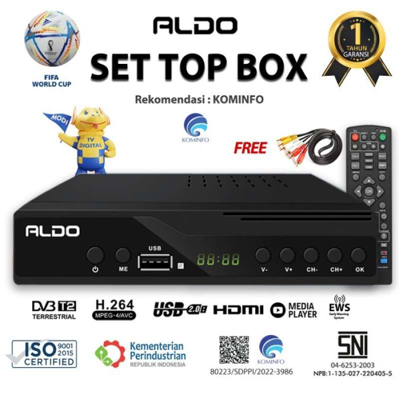 Jual Set Top Box Aldo Stb Digital Ready Rekomendasi Kominfo Di Seller ...