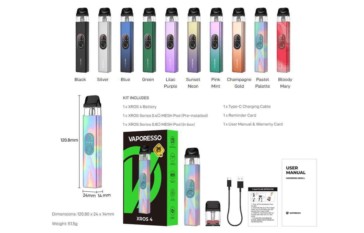 Jual Vaporesso Xros 4 Pod Vape Kit - Lilac Purple Di Seller Vaporit ...