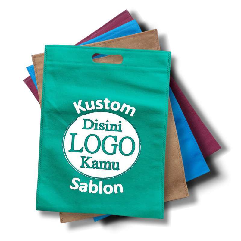 Jual Jasa Custom Sablon Tas Kain Spunbond Goodie Bag Bebas Kustom Logo ...