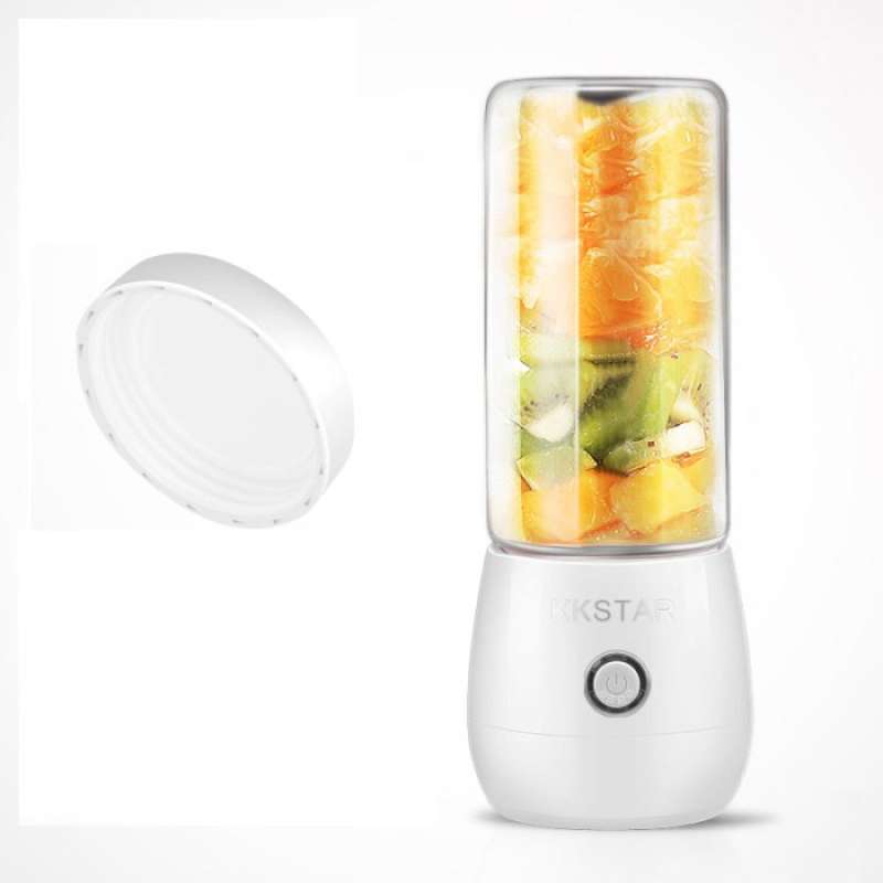 Jual Mini Juicer Portable Juicer 6 Blade Gelas Tebal 450ml - 4 Bilah ...