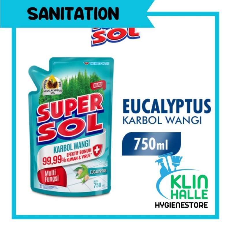 Jual Supersol Karbol Wangi Pouch 750ml, Family Colour Eucalyptus Di ...