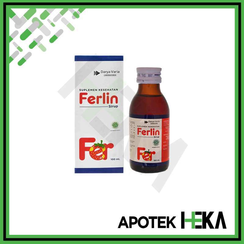 Jual Ferlin Syrup Botol 100 Ml - Sirup Vitamin Dan Zat Besi Anak Di ...