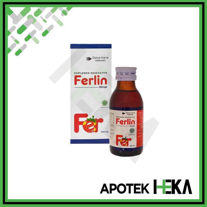 Jual Ferlin Syrup Botol 100 Ml - Sirup Vitamin Dan Zat Besi Anak Di ...