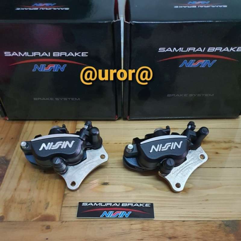 Promo Paket Kaliper Nissin Samurai Set 2 Piston Ninja 150 R / Rr - Black Diskon 4% Di Seller ...