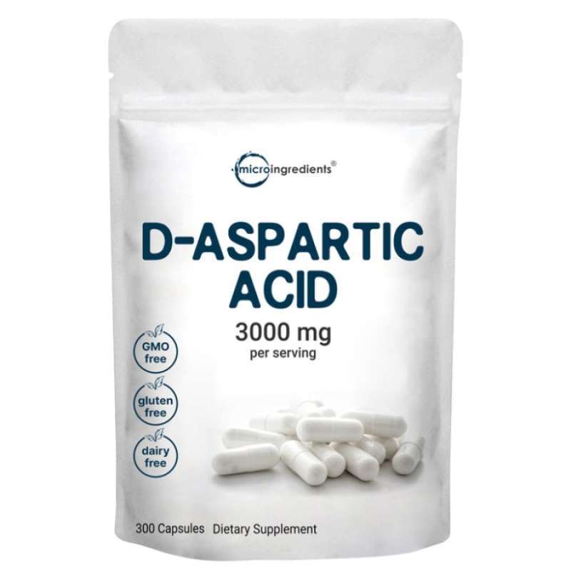 Promo D-aspartic Acid Daa 3000mg Original 300 Capsules Diskon 33% Di ...