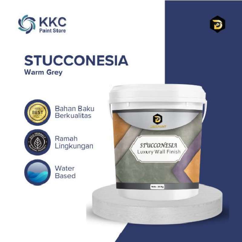 Jual Cat Dinding Stucco | Stucconesia Warm Grey 25 Kg Di Seller Kkc ...