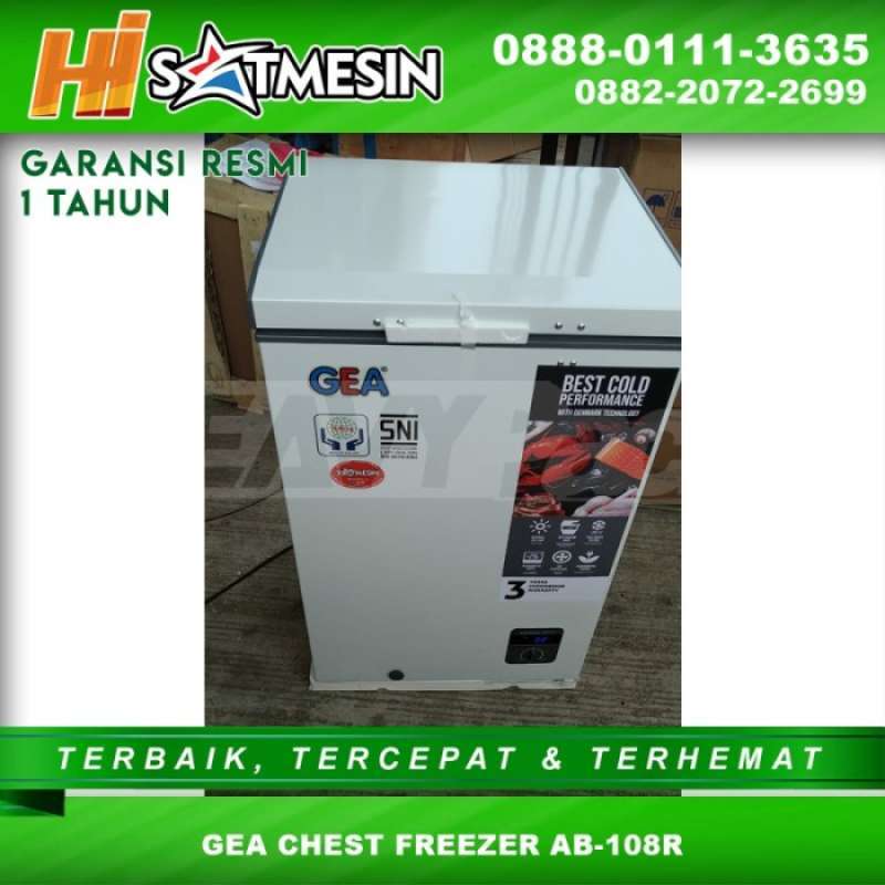 Promo Chest Frezzer Freezer Box Daging Kulkas Daging Beku Gea Ab-108r ...