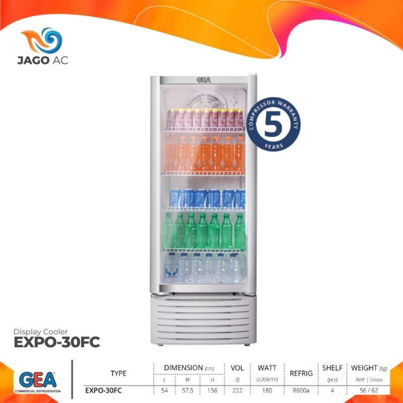 Promo Kulkas Showcase Gea Expo 30fc Pendingin Minuman / Display Cooler Diskon 23% Di Seller ...