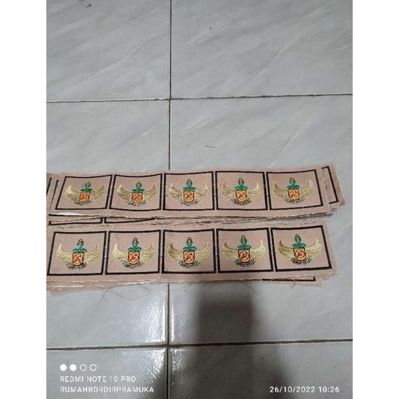 Promo Bordir Tangkal Napza (50biji/desain) - Sayap Kuning Diskon 28% Di ...