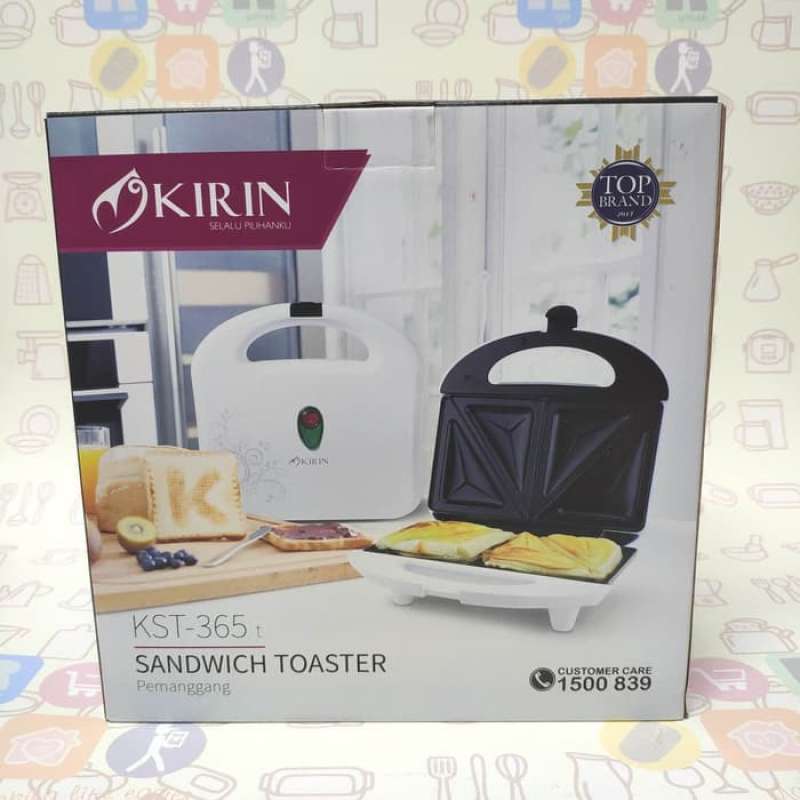Jual Toaster Kirin Kst-365t Panggangan Roti Kirin Sandwich Toaster Di ...