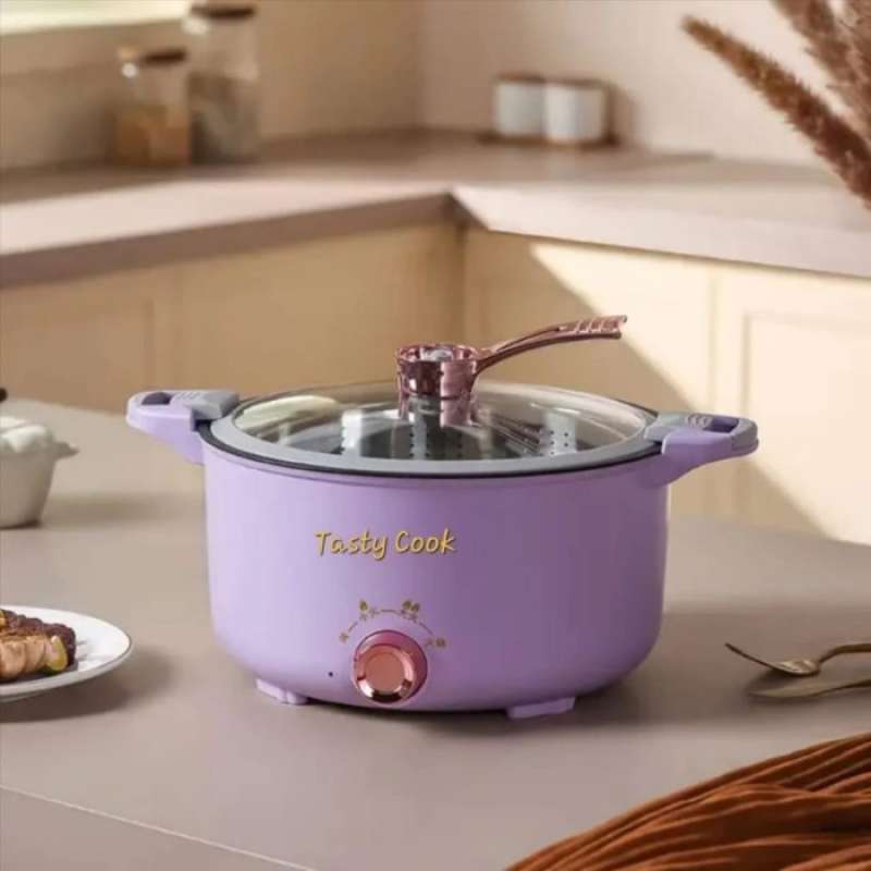 Jual Panci Listrik 24cm Plus Steamer D5020 Tasty Cook Serbaguna 3 Liter ...