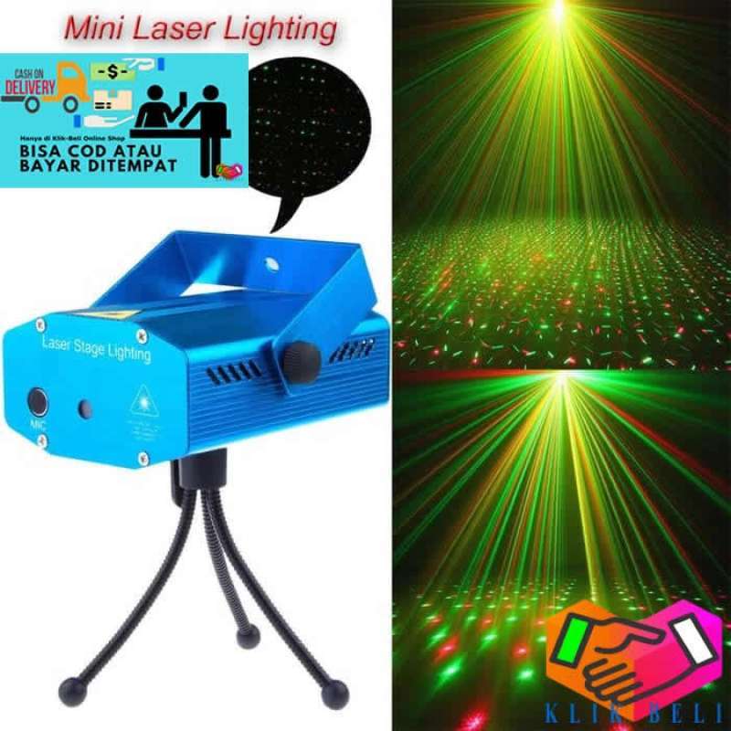 Promo Mini Laser Stage Lighting Proyektor Lampu Disco Ruangan Sensor ...