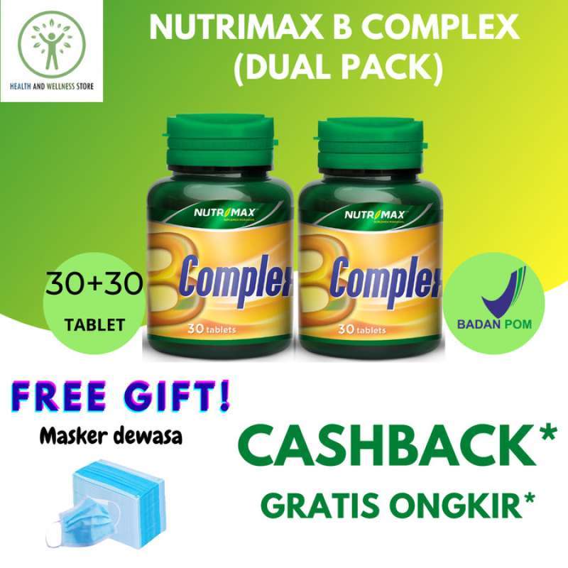 Promo Nutrimax B Complex Kompleks Vitamin Saraf Syaraf Tubuh Pekerja 2 ...