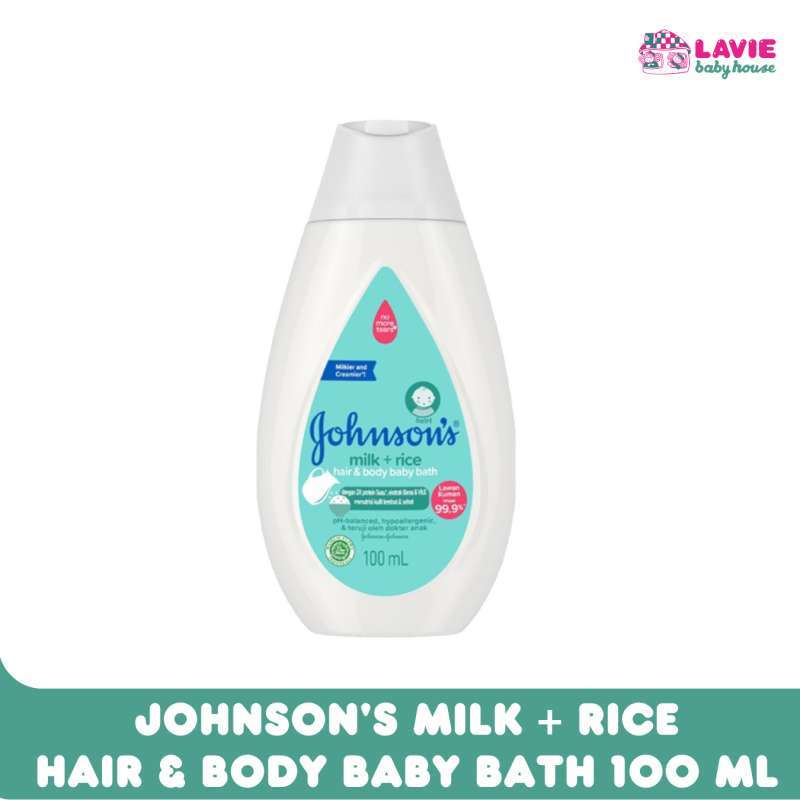 Jual Johnson's Baby Milk + Rice Hair And Body Baby Bath 100 Ml Di ...