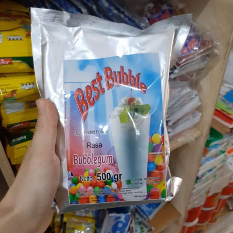 Jual Best Bubble 500 Gr Bubuk Minum Rasa Bubblegum Gum Permen Karet Cappucino Kapucino Cokelat ...