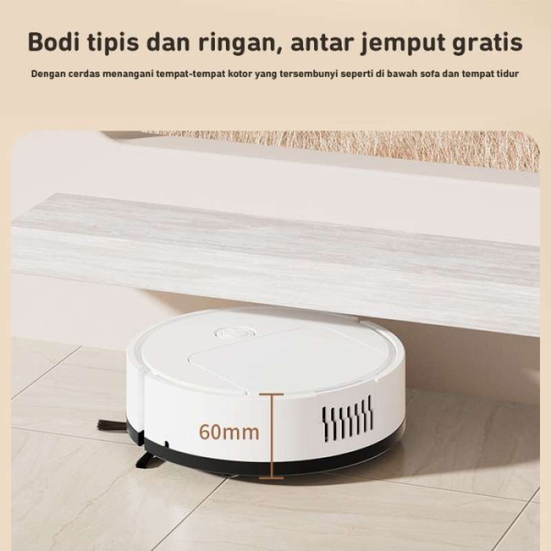 Jual Vacuum Robot 3 In 1 Sapu Pel Sedot Debu Lantai Smart Sweeping Robot - Putih Di Seller Rumix ...