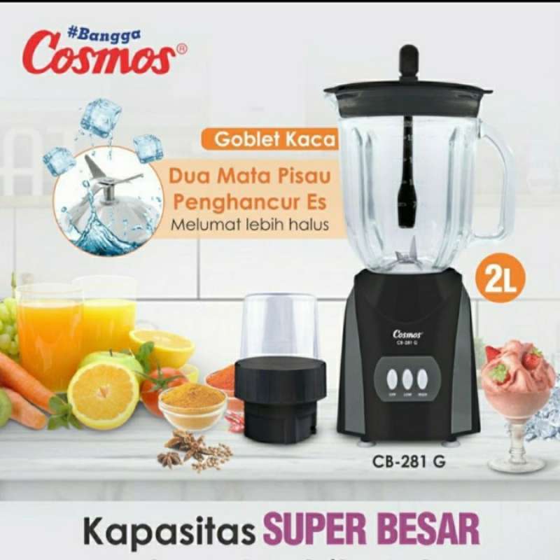 Jual Blender Kaca Cosmos Cb-282g Kapasitas 2 Liter Di Seller Owl Store ...