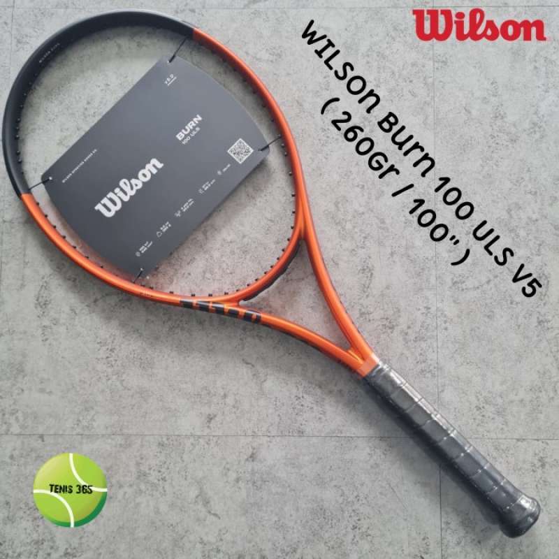 Promo Raket Tenis Wilson Burn 100 Uls V5 (260 Gr / 100 ) Burn Tennis ...