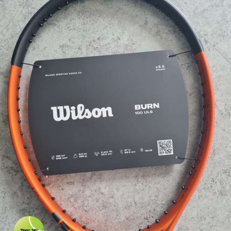 Promo Raket Tenis Wilson Burn 100 Uls V5 (260 Gr / 100 ) Burn Tennis ...