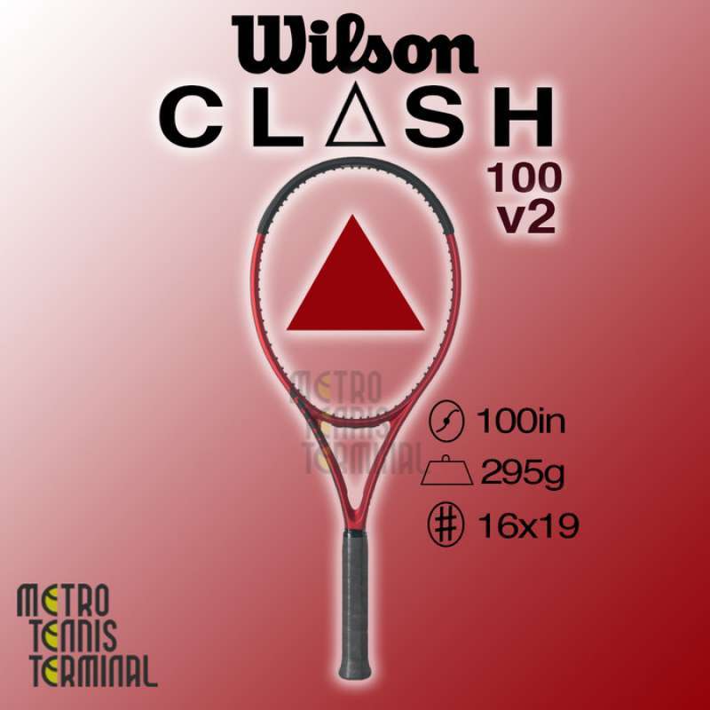 Promo Wilson Clash 100 V2 2022 / Raket Tenis Wilson Clash V2 ( Raket ...