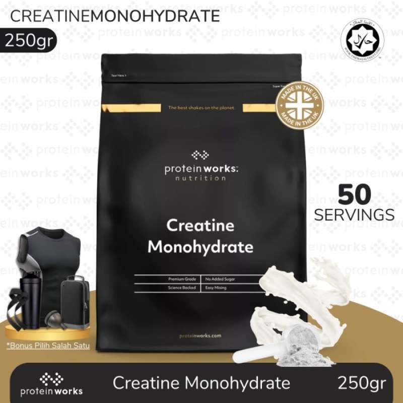 Promo Creatine Monohydrate 250 Gram Tpw The Protein Works Diskon 33% Di ...