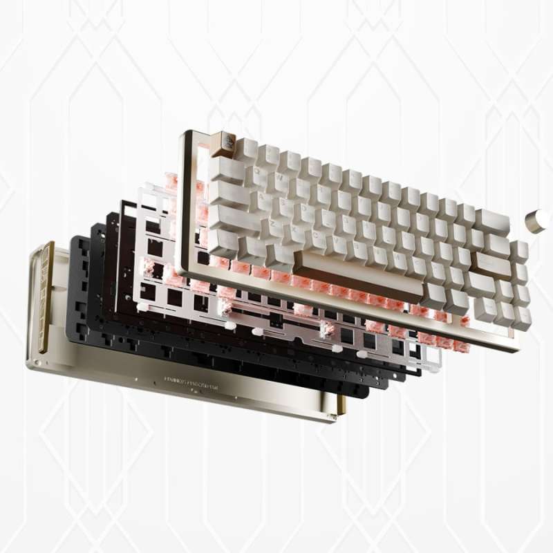 Jual Noir Spade65 65% Aluminum Wireless Rgb Mechanical Keyboard Gasket ...