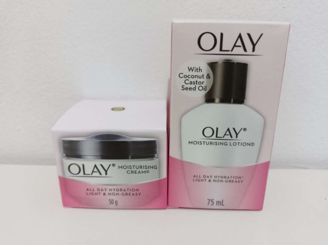 Promo Paket Olay Moisturising Cream 50gr + Moisturising Lotion 75ml ...
